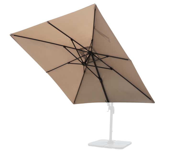Toile de Remplacement Parasol Déporté Haut de Gamme 250g/m2 3x3 m Taupe ... Toile de Remplacement Parasol Déporté Haut de Gamme 250g/m2 3x3 m Taupe ...